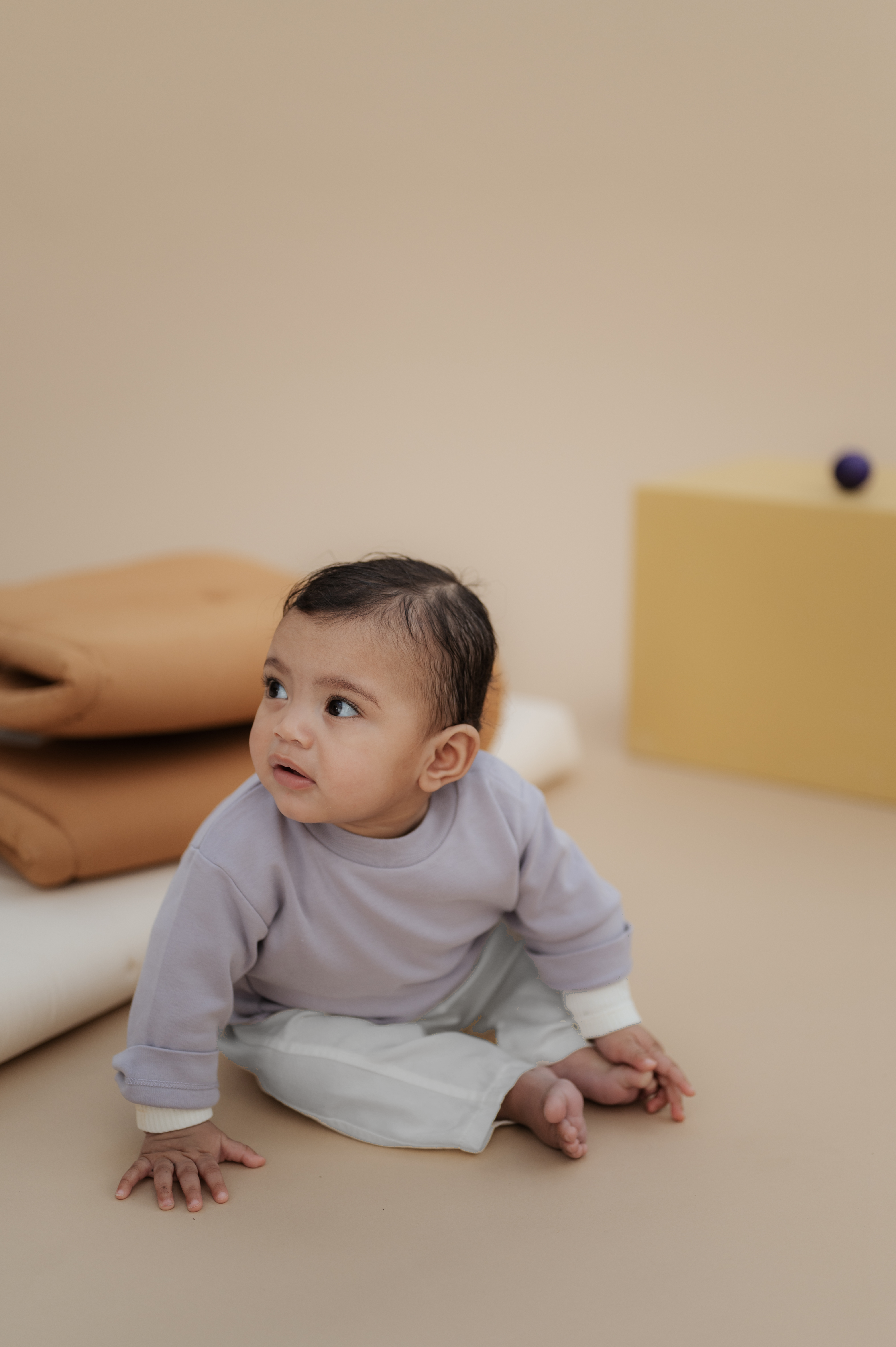 Slouchy pants - pebble grey - Studio Aelbo