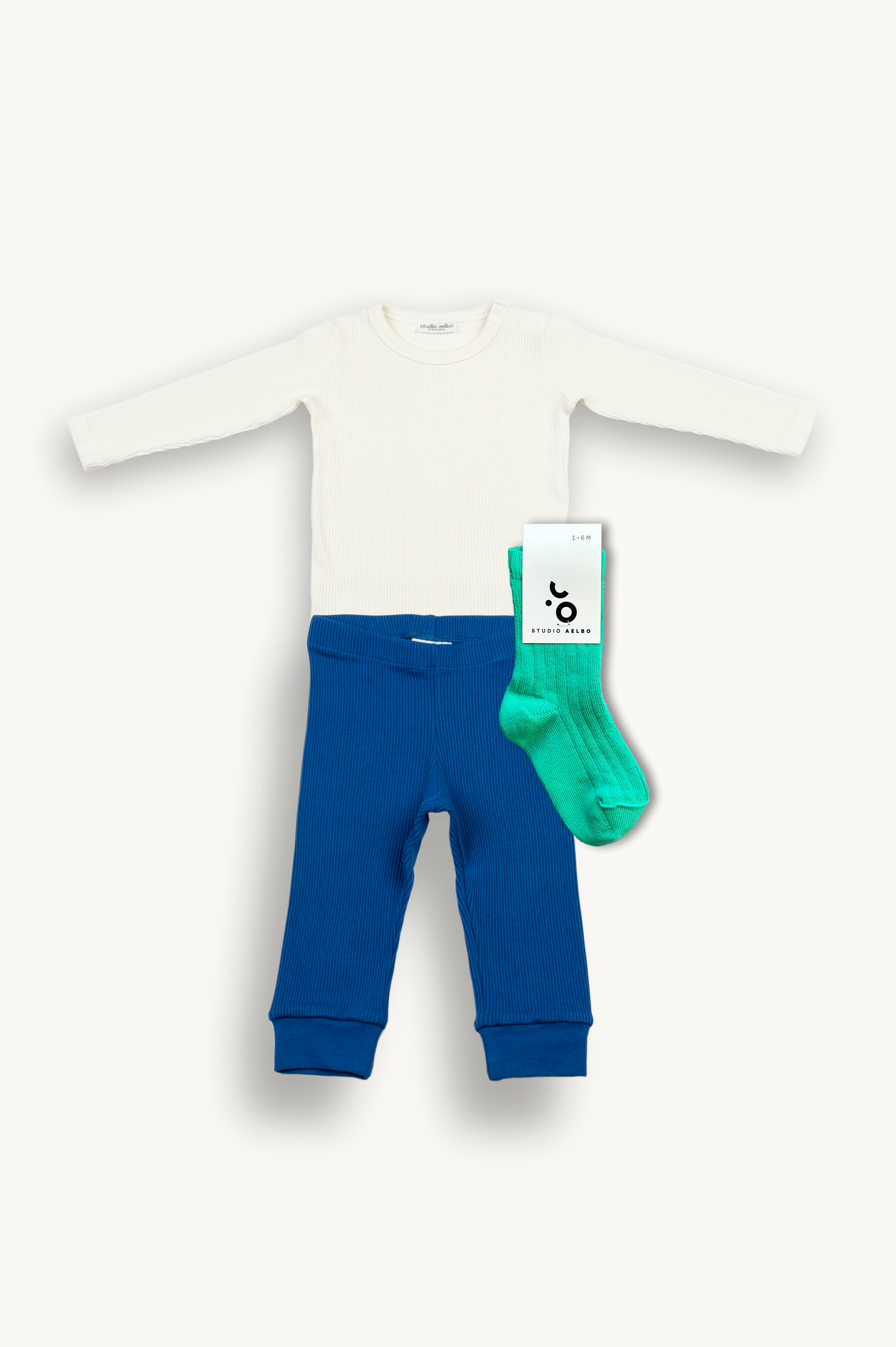 Newborn giftbox - green/blue - Studio Aelbo